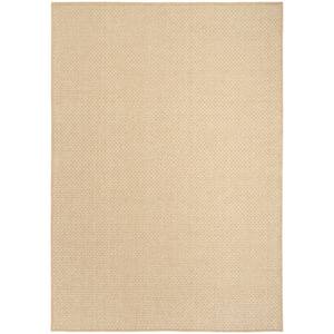 Nourison Tulum Taupe 2 ft. x 6 ft. All-Over Design Contemporary Runner ...