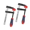 POWERTEC 4 in. 330 lb capacity F Clamp Heavy Duty F Style Bar Clamps ...