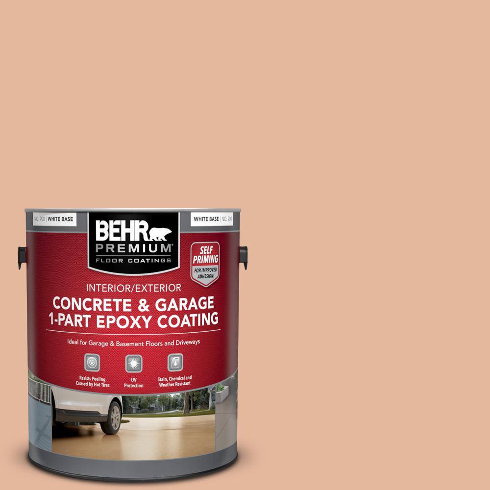 BEHR PREMIUM 1 gal. #PFC-06 Georgia Peach Self-Priming 1-Part Epoxy ...