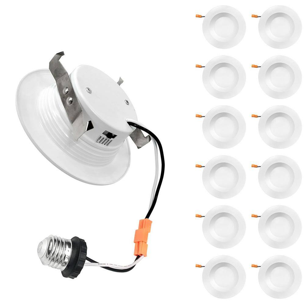 Bieuoram 6 in. Recessed Lights Retrofit with E26 Adaptor, High Output ...