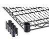TRINITY 48 in. W x 24 in. D Individual NSF Black 1-Tier Steel Wire ...