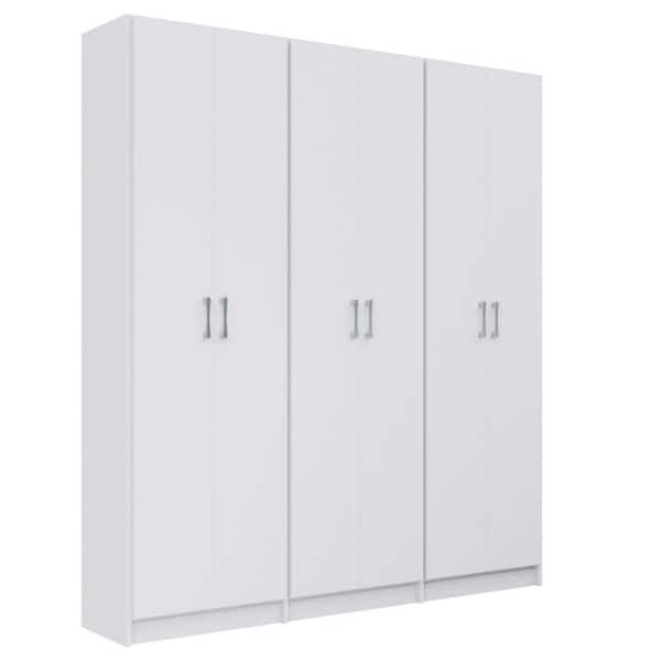 MODULAR CLOSETS Alto Pantry Collection 94.5 in. W White Wall Mounted ...