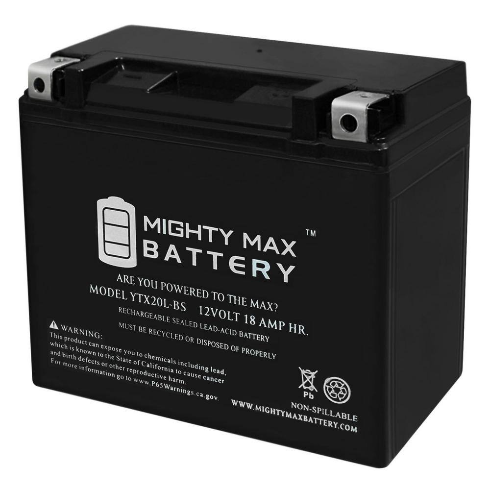MIGHTY MAX BATTERY YTX20L-BS Battery Replaces Harley-D FXDWG Dyna Wide ...
