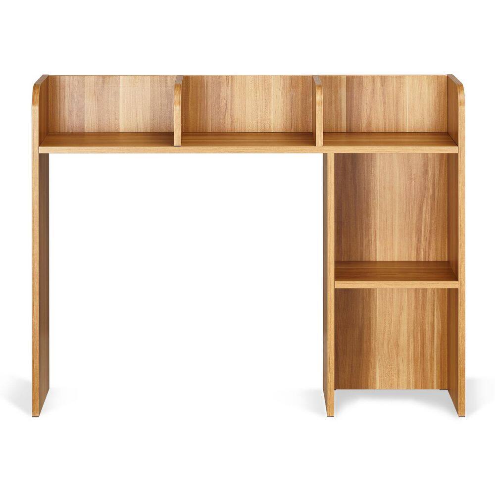 SVOPES 2-Tier Wood Desktop Bookshelf, 37.2 x 9.5 x 28.9 in. Office Storage Rack, Desktop ...