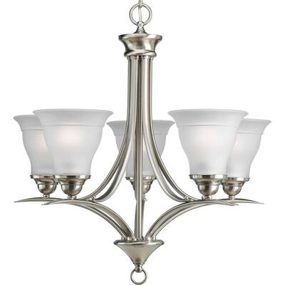 Progress Lighting Trinity Collection 3-Light Brushed Nickel Etched ...