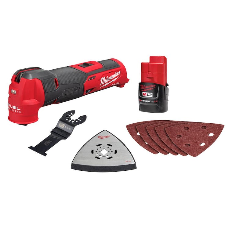 Milwaukee M12 FUEL 12V Lithium-Ion Cordless Oscillating Multi-Tool Kit ...