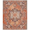SAFAVIEH Classic Vintage Orange/Navy 8 ft. x 11 ft. Global Area Rug ...