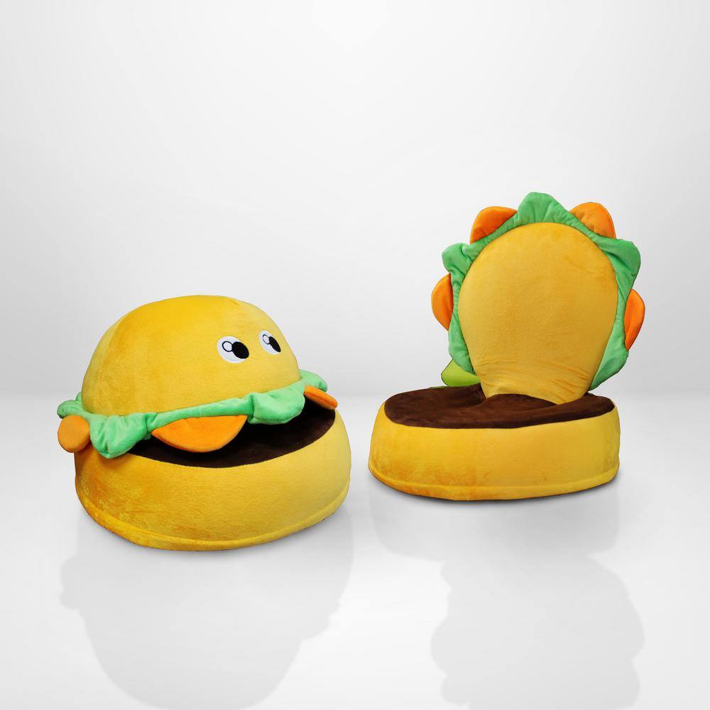 Furniture of America Mesa Fabric Burger Character Folding Chair BURGER ...