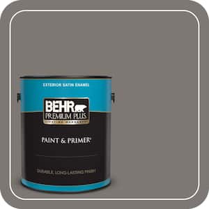 BEHR PREMIUM PLUS 8 oz. #790F-5 Amazon Stone Flat Interior/Exterior ...