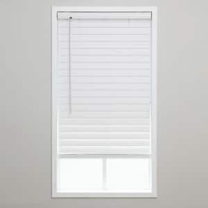 Eclipse White Cordless Room Darkening Venetian Vinyl Blinds with 2 in ...