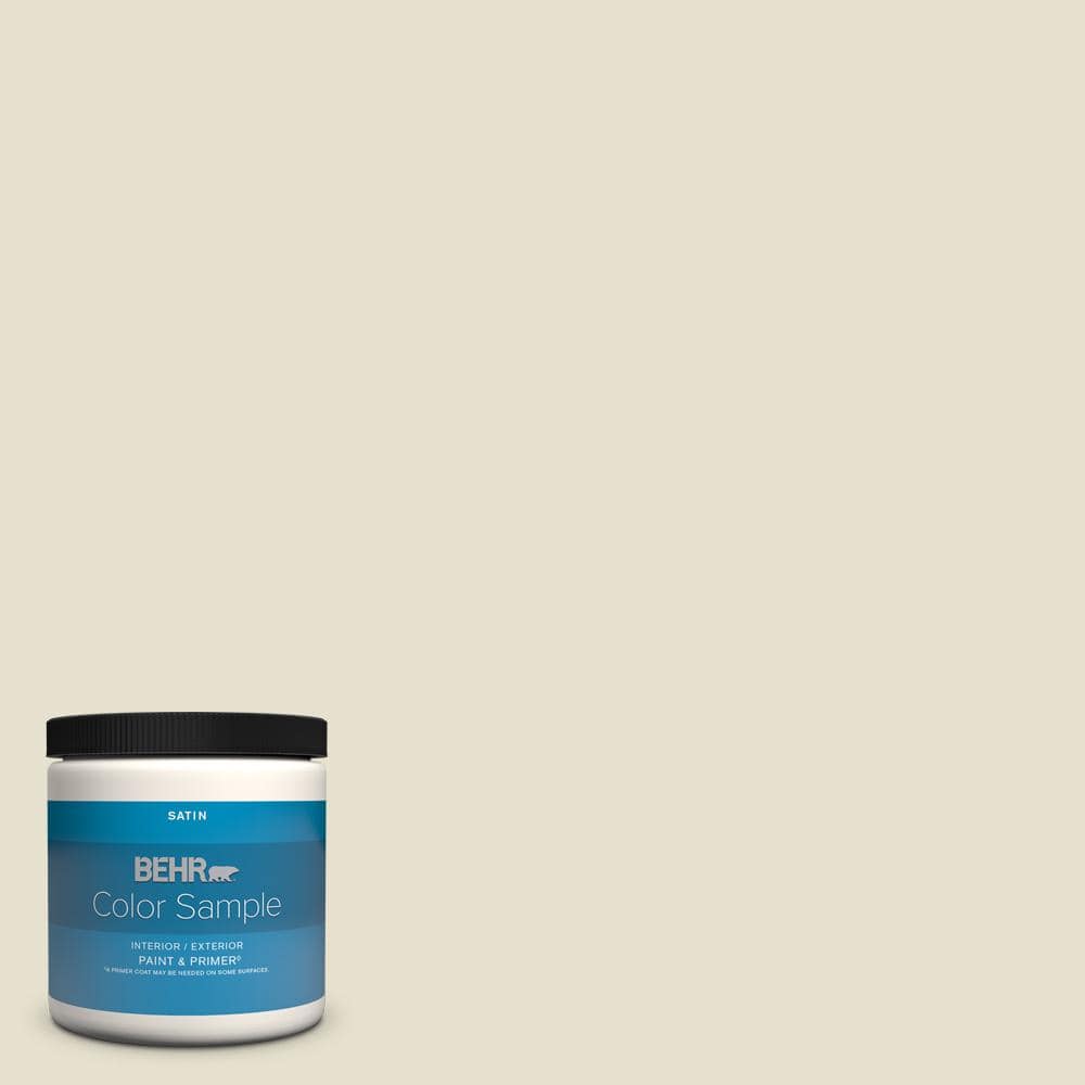 BEHR PREMIUM PLUS 8 oz. #S350-1 Climate Change Satin Enamel Interior ...