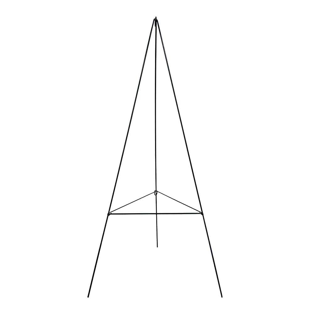 Vigoro 36 in. H x 18 in. W x 12 in. D Outdoor Dark Green Iron Wreath ...