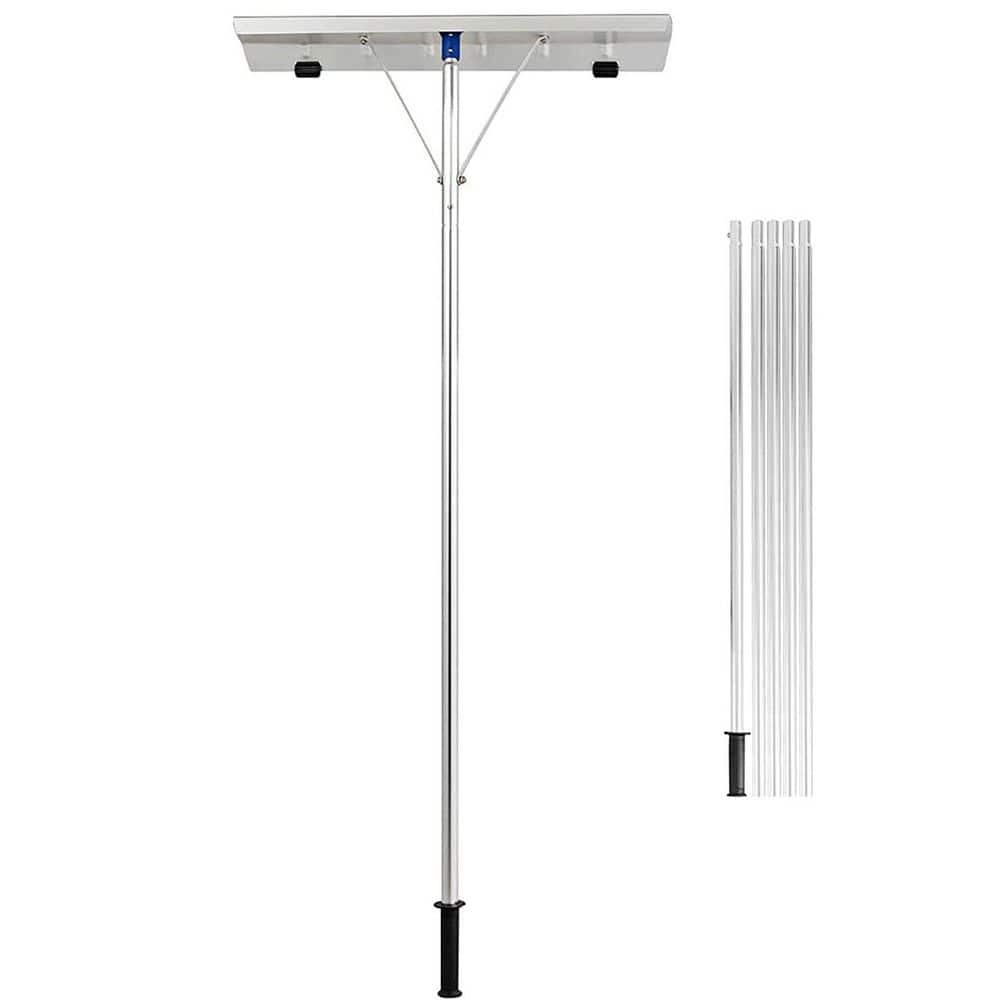 Alpulon 240 in. Aluminum Handle Snow Rake Lightweight Snow Removal Tool ...