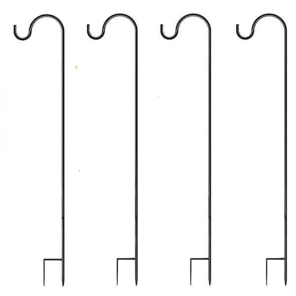 Justincity 35 in. Black Metal Weather Resistant Easy Install Outdoor ...
