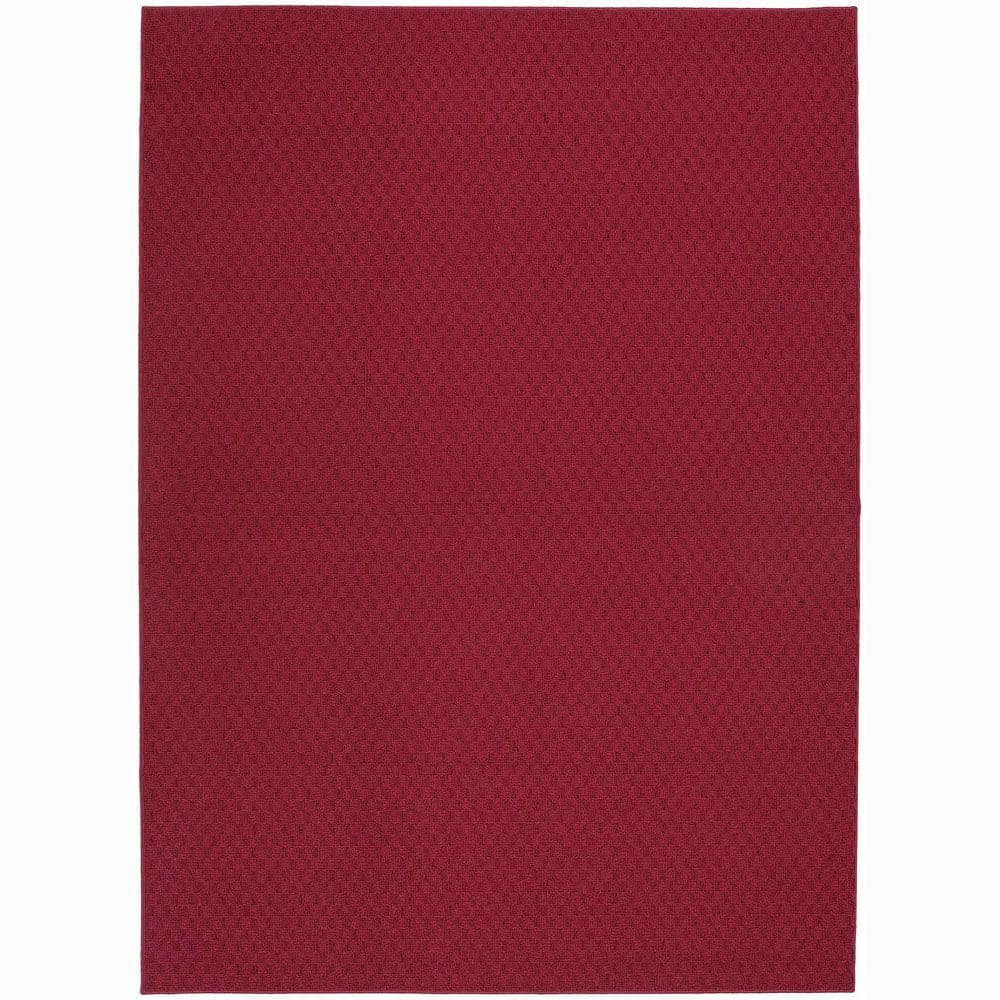 Garland Rug Town Square Chili Red 8 ft. x 10 ft. Area Rug TS-00-RA-7696 ...