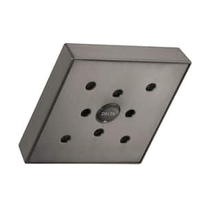 Delta 1-Spray Patterns 1.75 GPM 6 in. Wall Mount Fixed Shower Head with ...