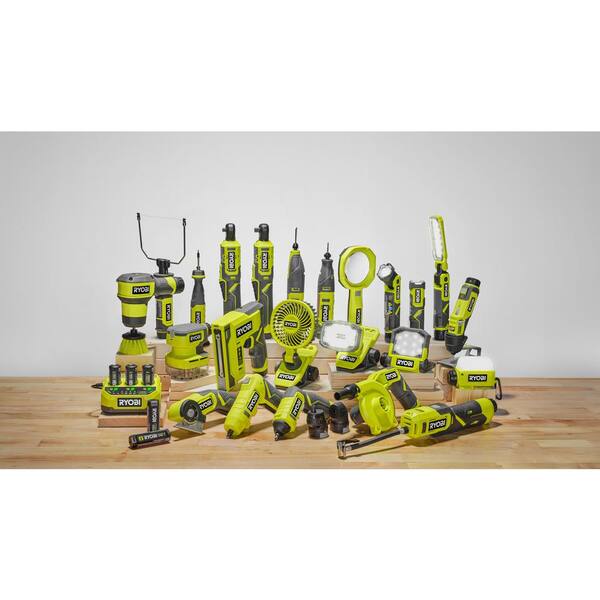 RYOBI USB Lithium Cordless Bluetooth Charging Speaker Kit with 2.0 Ah ...