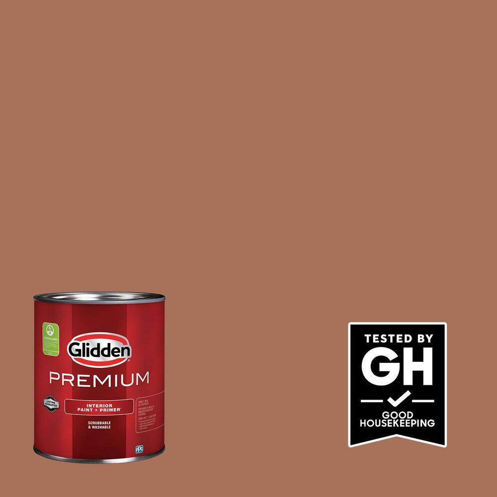 Glidden Premium 1 qt. PPG1068-6 Nutmeg Eggshell Interior Latex Paint ...