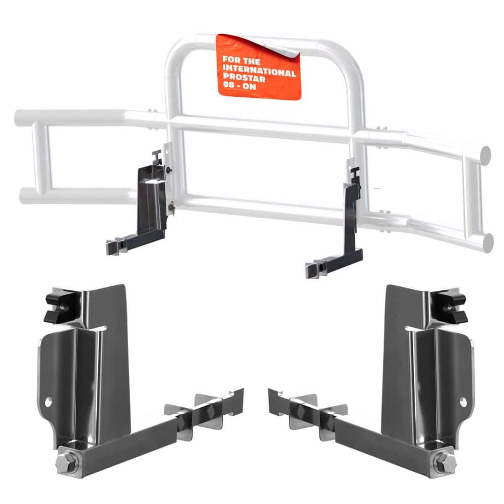 Mockins Folding Front Bumper Guard Brackets for International Prostar ...