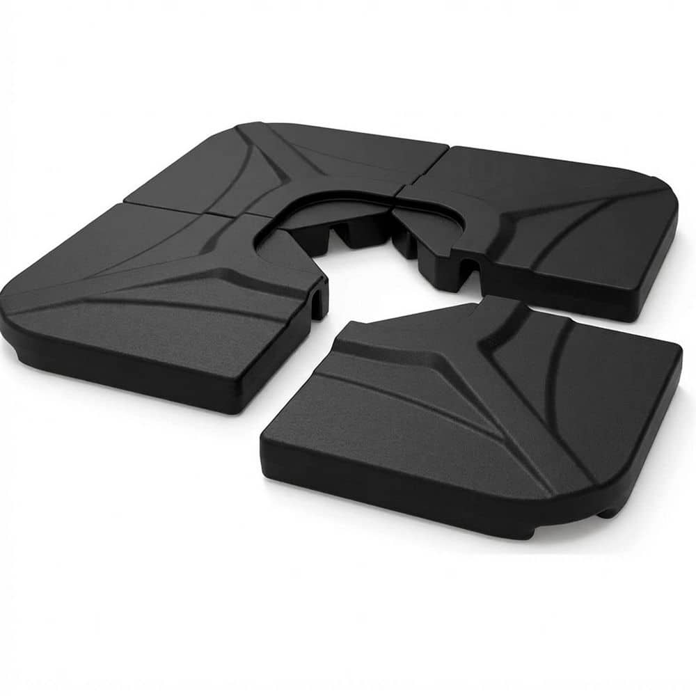 lohasco 230 lbs. HDPE Plastic Patio Umbrella Base Cantilever Umbrella ...