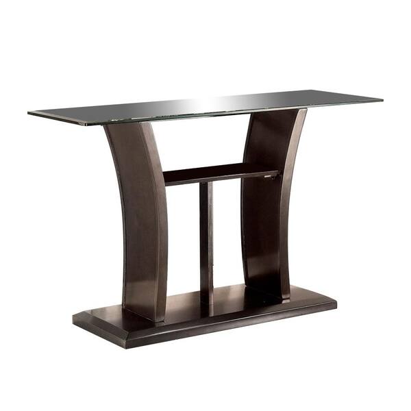 William's Home Furnishing Manhattan IV Rectangle Glass Side Table in ...