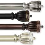 Rod Desyne Industrial 48 in. - 84 in. Blackout Single Curtain Rod in ...