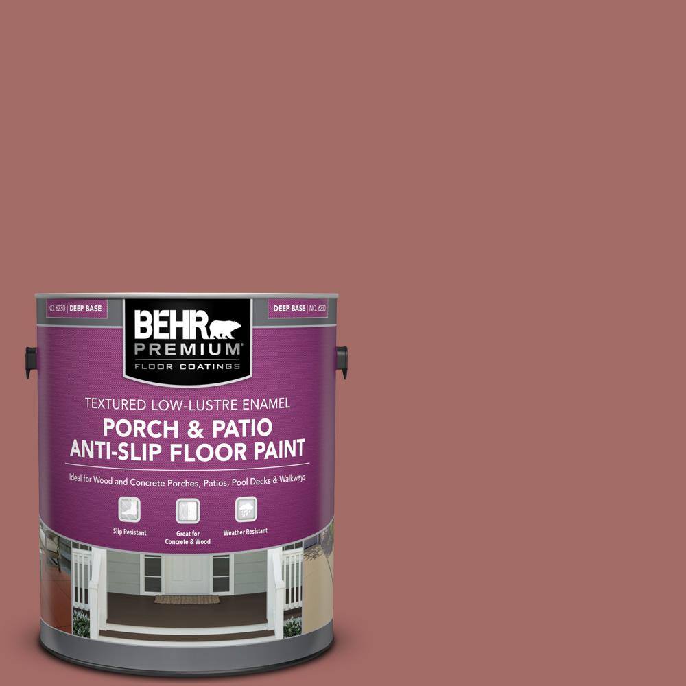 BEHR PREMIUM 1 gal. #S150-5 Vermilion Textured Low-Lustre Enamel ...