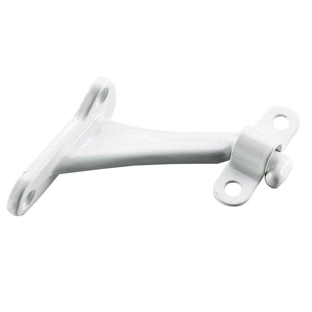 Onward 3 in. (76 mm) White Heavy-Duty Zamak Hand Rail Bracket for Flat ...