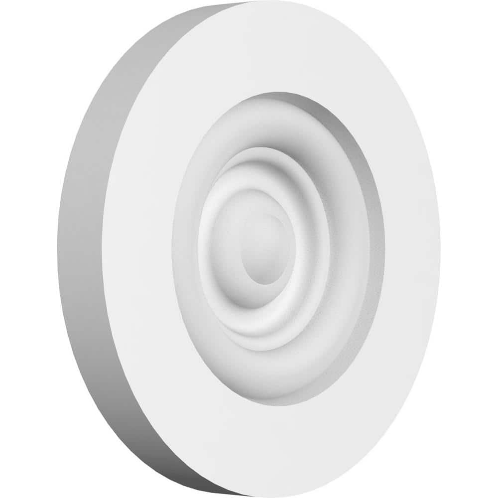 Ekena Millwork 1/2 in. x 4 in. x 4 in. PVC Standard Grayson Bullseye ...
