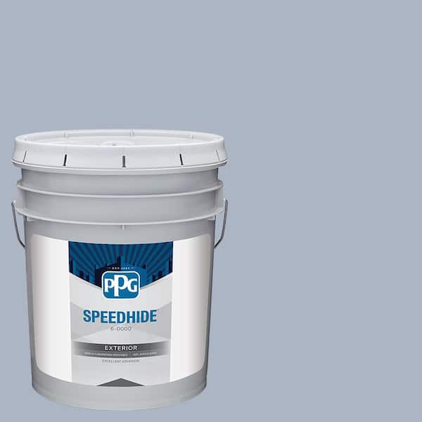 SPEEDHIDE 5 gal. PPG1042-4 Blue Beard Satin Exterior Paint PPG1042-4SX ...