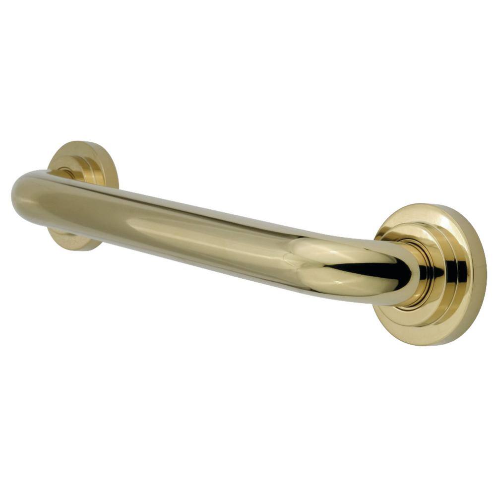 Kingston Brass Manhattan 36 in. x 1-1/4 in. Grab Bar in Polished Brass ...