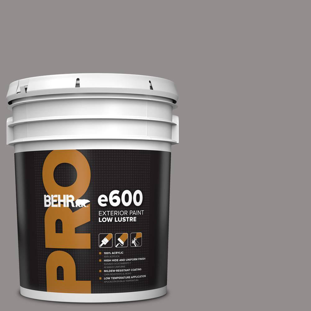 BEHR PRO 5 gal. #PPU16-14 Plum Smoke Low Luster Exterior Paint PR62305 ...