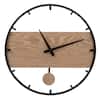 Kiera Grace KIERA GRACE Metal and Wood Wall Clock – 14 in. Pendulm ...