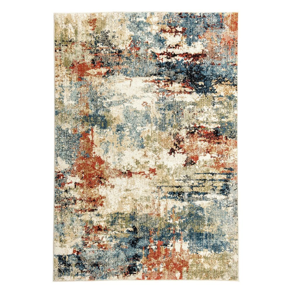 Orian Rugs Adagio Sandringham 7 ft. 8 in. x 10 ft. 10 in. Light Multi ...
