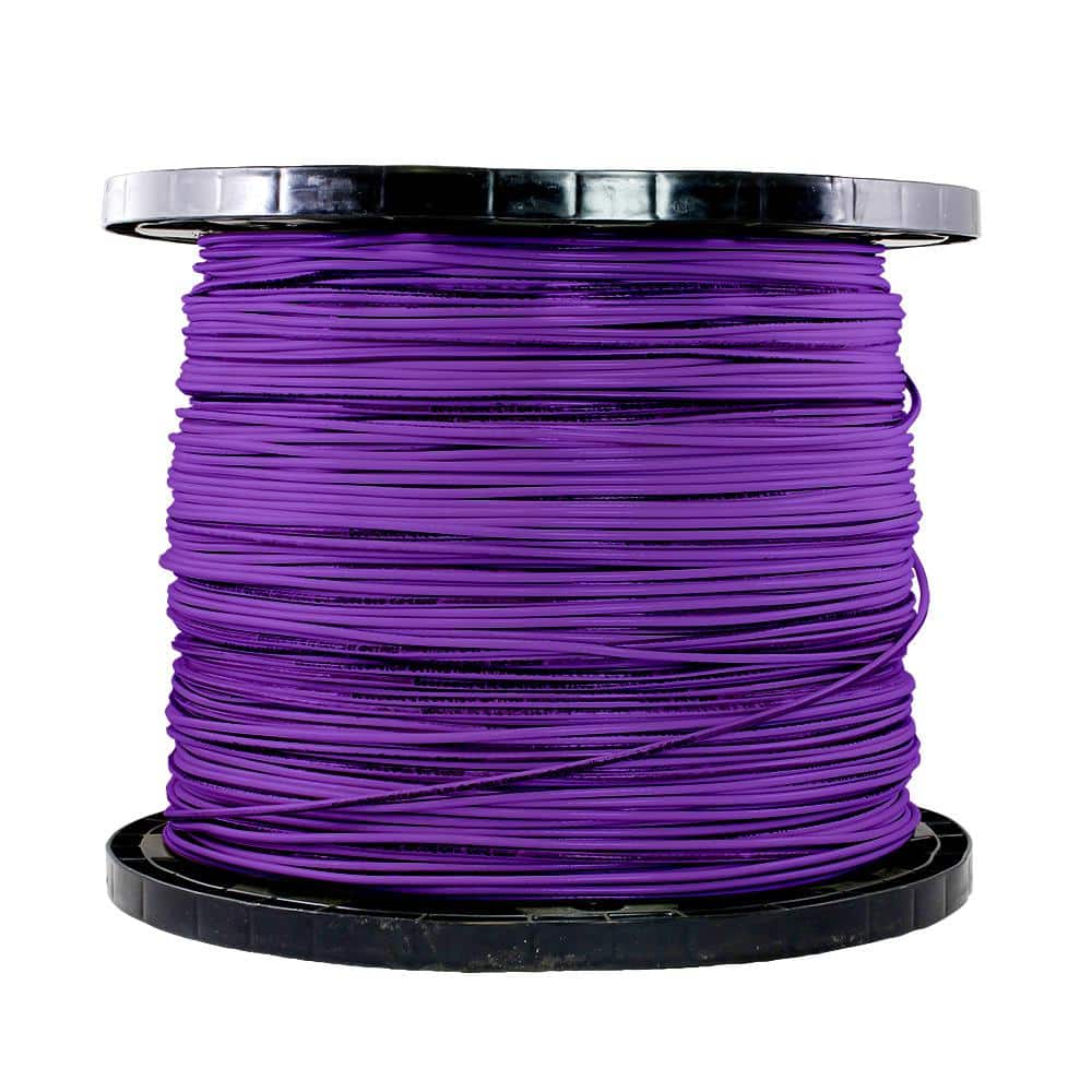 Cerrowire 2,500 ft. 12 Gauge Purple Stranded Copper THHN Wire 112-3609M ...