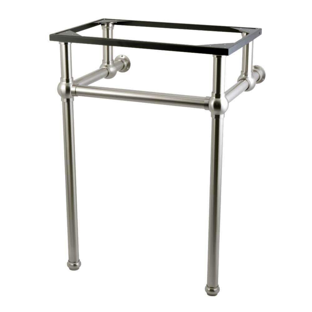 Kingston Brass Templeton Brass Console Sink Leg in Brushed Nickel ...