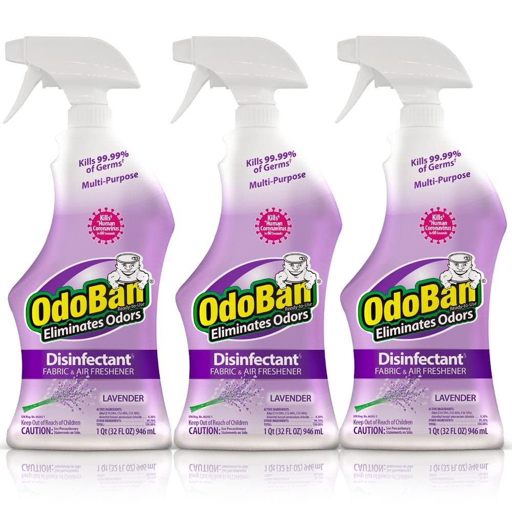 OdoBan 32 oz. Lavender Multi-Purpose Disinfectant Spray, Odor ...