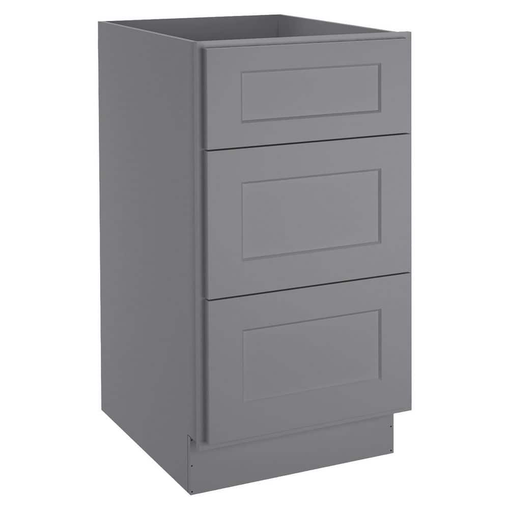 HOMEIBRO 18 in. W x 24 in. D x 34.5 in. H in Shaker Gray Plywood Ready ...