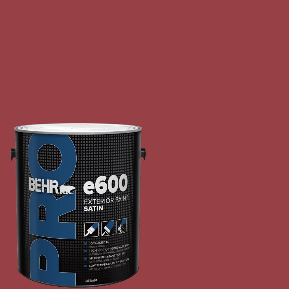 BEHR PRO 1 gal. #140D-7 Classic Cherry Satin Exterior Paint PR64301 ...