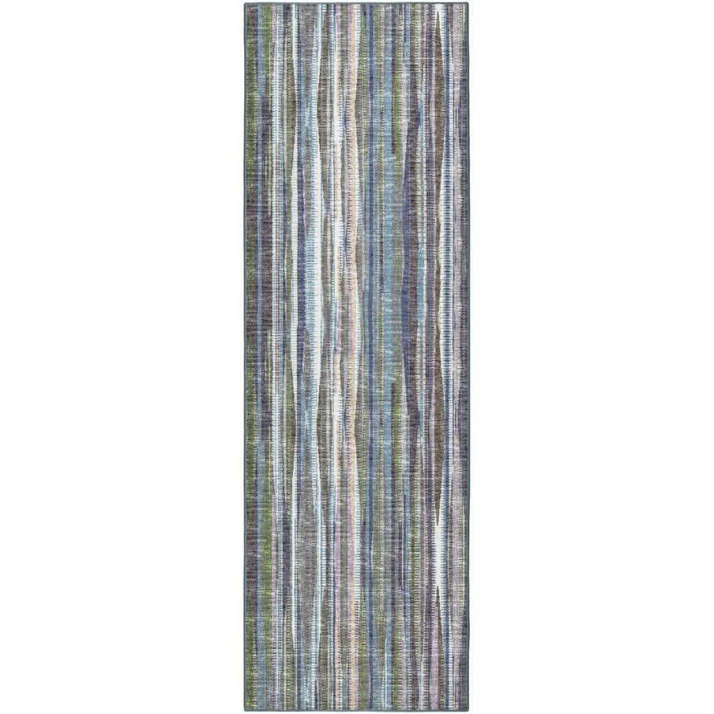 HomeRoots 3 X 8 Purple Ombre Runner Rug 2000491807 - The Home Depot