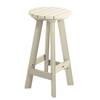 Highwood Birch Whitewash Acorn Round Recycled Plastic Bar Height ...