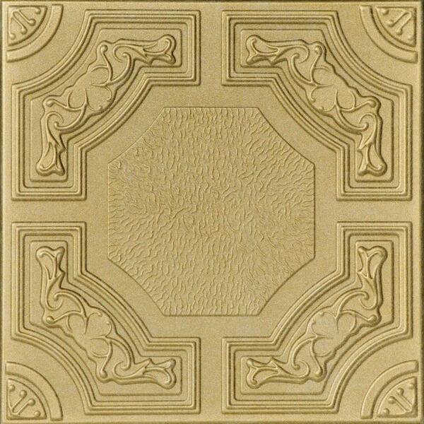 Reviews for A La Maison Ceilings Evergreen Light Brass 1.6 ft. x 1.6 ft ...