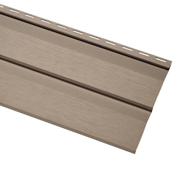 Ply Gem Progressions Double 5 in. Dutch Lap Khaki Vinyl Siding ...