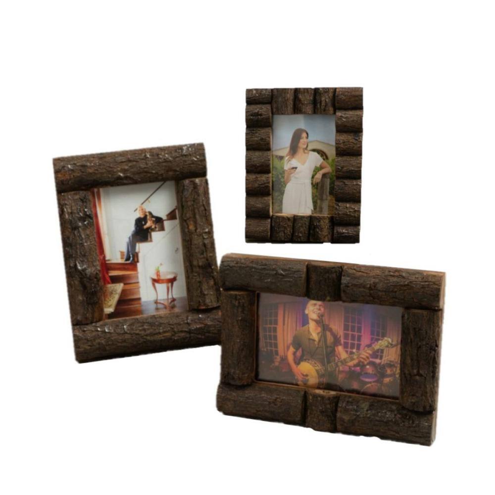HomeRoots Victoria 4 in. W. x 6 in. Brown Picture Frame 2000384103 ...