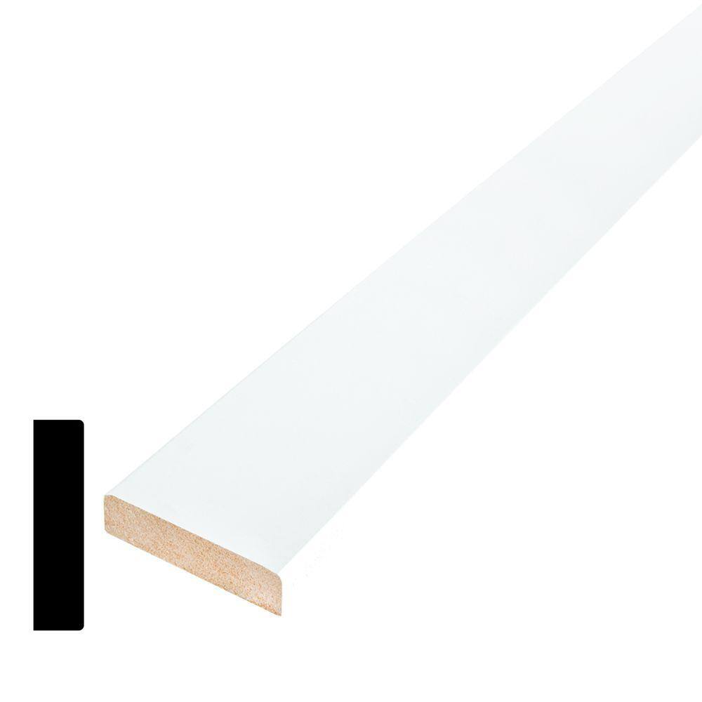 HOUSE OF FARA 9/16 in. D x 2-1/4 in. W x 84 in. L Primed MDF E2E Casing ...
