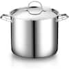 Cooks Standard Classic 12 qt. Stainless Steel Stock Pot with Lid 02520 ...
