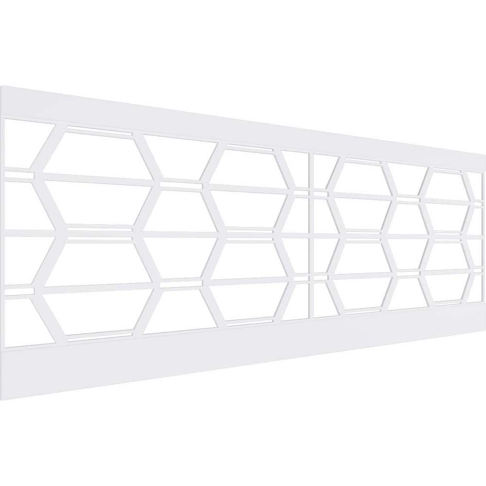 Ekena Millwork 36 in. H x 94-1/2 in. W 23.64 sq. ft. Greeley PVC ...