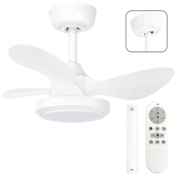 BICIK Quiet and Energy-Saving 24 in. Indoor white Ceiling Fan with ...