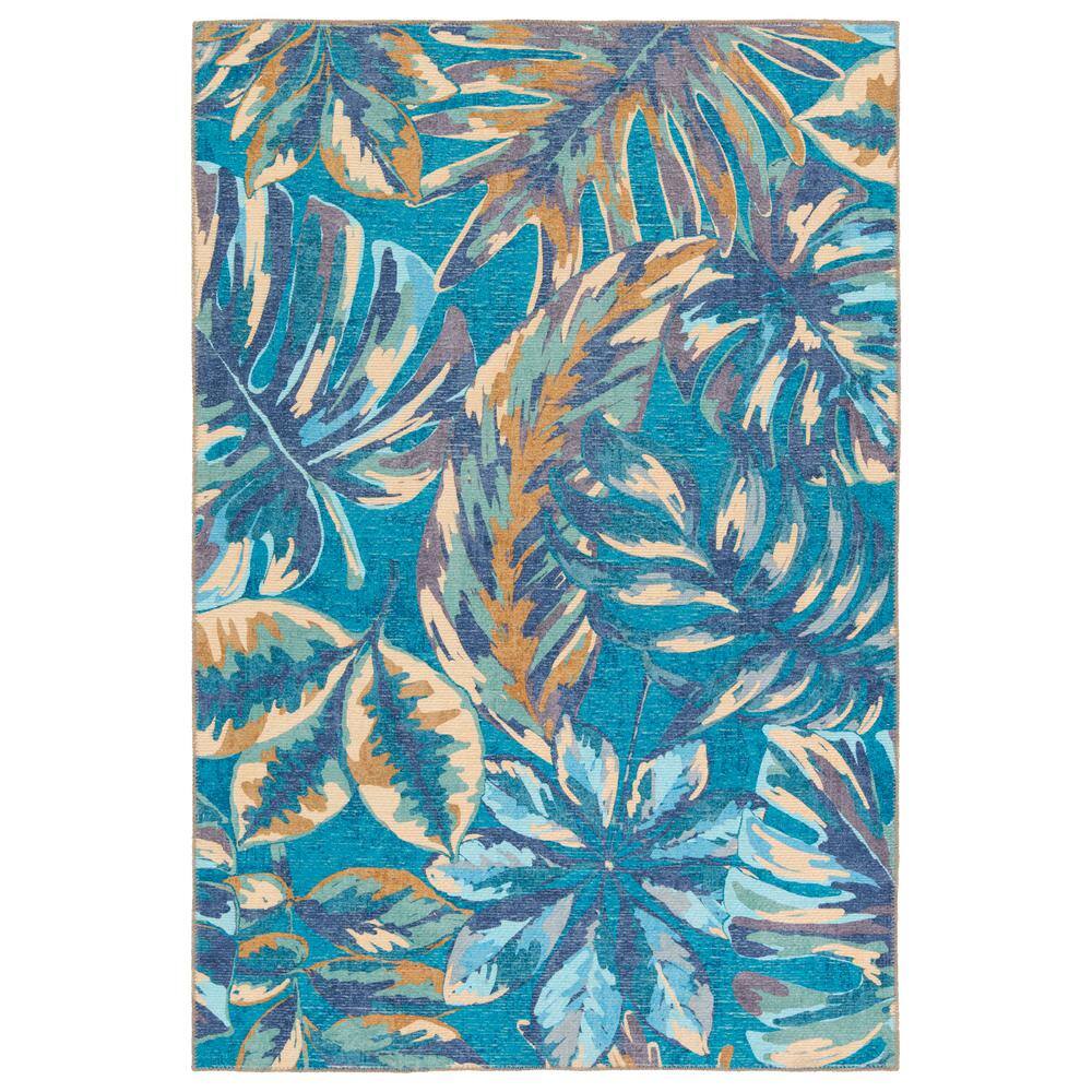 VIBE BY JAIPUR LIVING Vibe Cantania Blue/Beige 8 ft. x 10 ft ...