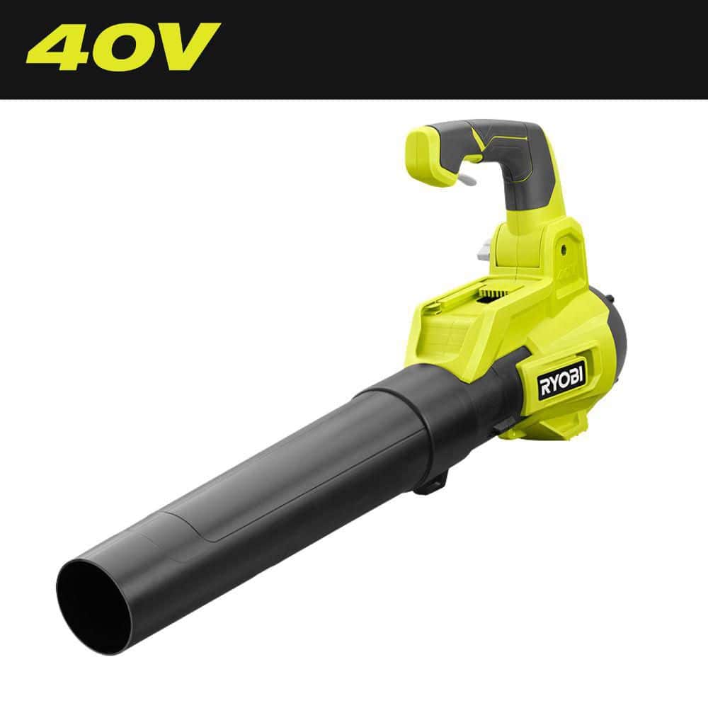 RYOBI 40V 120 MPH 450 CFM Cordless Battery Variable-Speed Jet-Fan Leaf ...